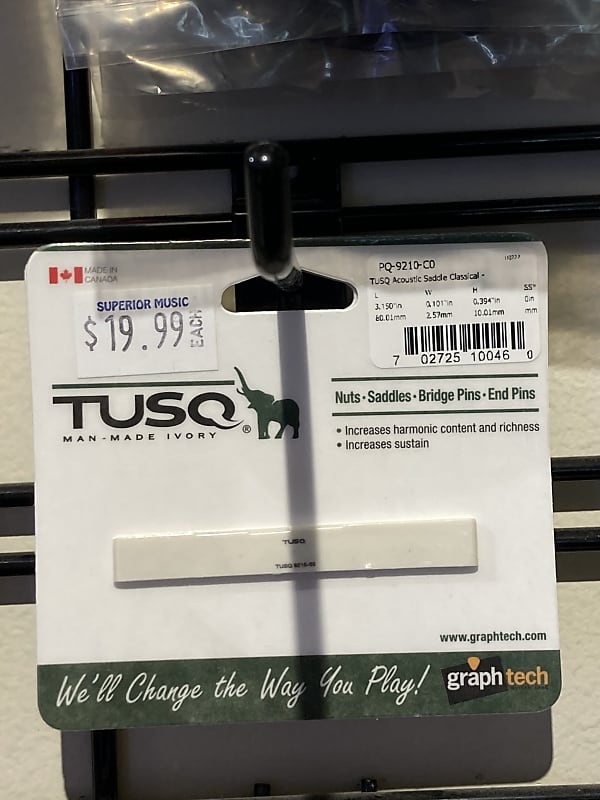 Graph Tech Tusq acoustic saddle classical - 2023 | Reverb