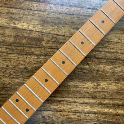 Roasted Maple Strat Neck fits fender Stratocaster body 22 | Reverb