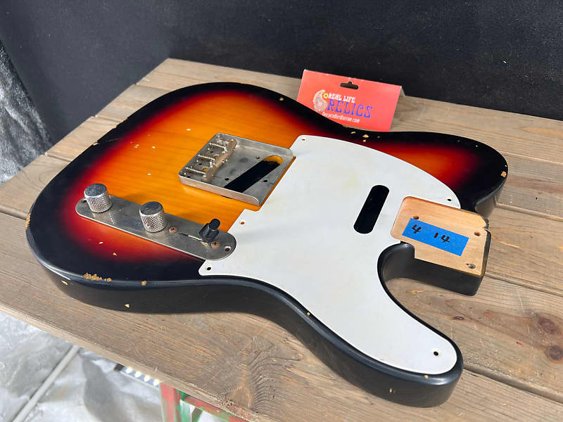 Real Life Relics Nitro Tele® Telecaster® Body Aged 3 Tone | Reverb