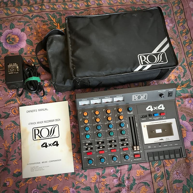 EXC Vintage Ross 4x4 Series I Cassette 4-Track Recorder/Mixer | Reverb