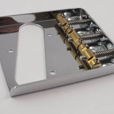 Chrome Telecaster Ash Tray Bridge 3 Compensated Brass | Reverb Canada