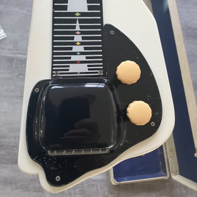 Mason lap steel 1953 white with Gibson Moderne headstock | Reverb