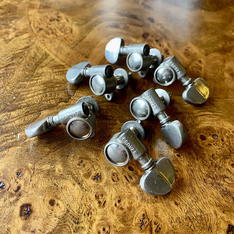 Grover Rotomatic guitar tuners c 1970 Nickel original vintage | Reverb