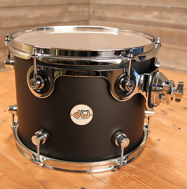 DW Design Series 10x12 Tom Black Satin | Reverb