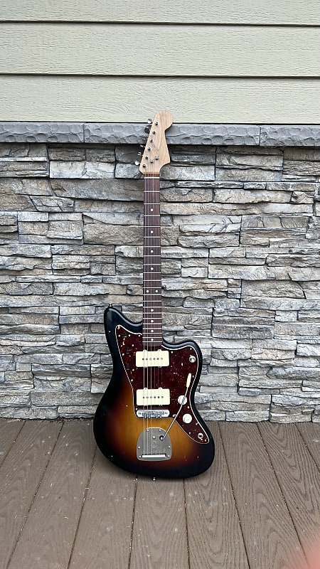 Partscaster Jazzmaster (Partsmaster?) Black Bobbin Mastery | Reverb