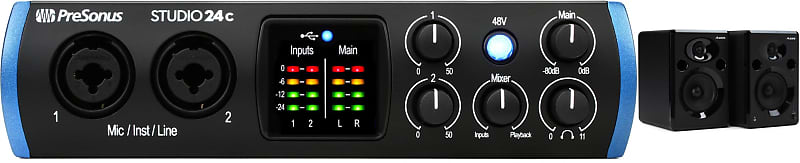 PreSonus Studio 24c USB-C Audio Interface Bundle with Alesis | Reverb