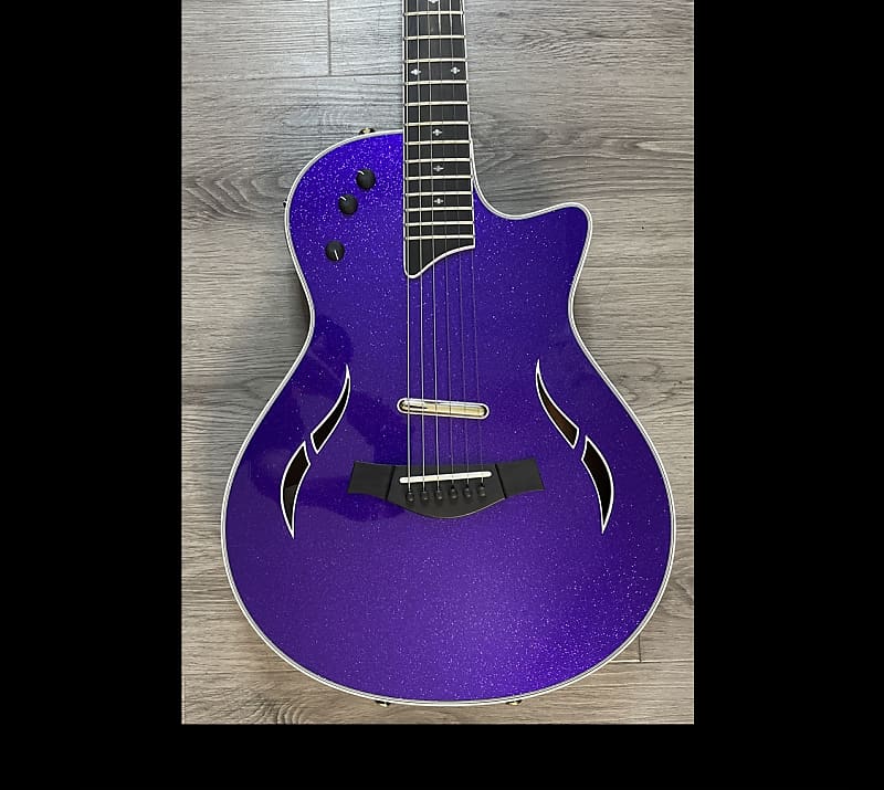 Taylor T5z Custom Deep Purple Sparkle Top Acoustic Electric | Reverb