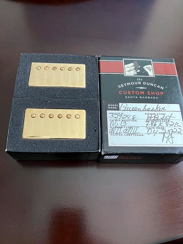 Seymour Duncan Custom Shop PAF QueenBucker Set Aged Gold | Reverb