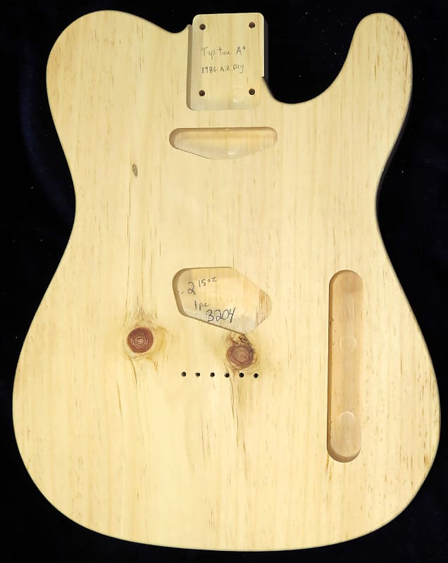 1 Piece Aged 35yrs Pine Telecaster Tele Body Standard 2lbs | Reverb