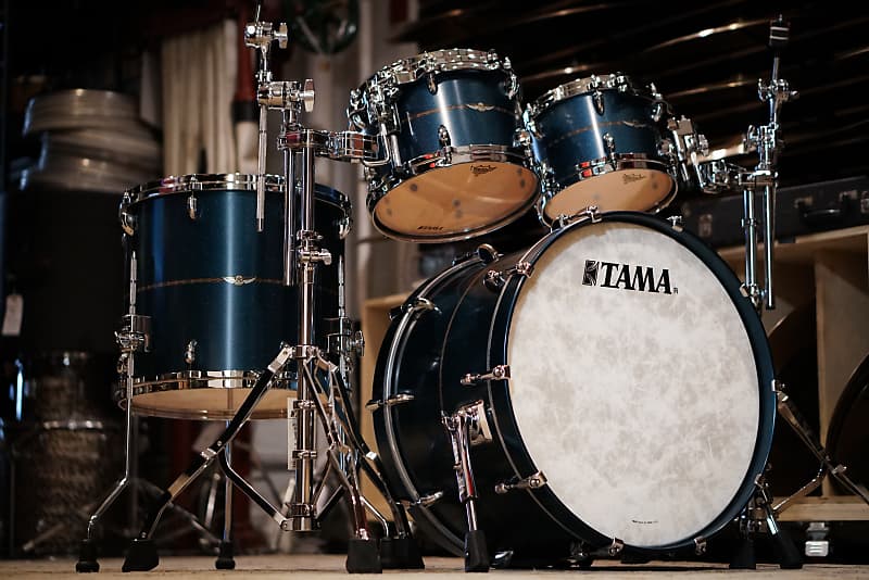 Tama 10/12/16/22" Star Maple Drum Set - Satin Blue Metallic | Reverb