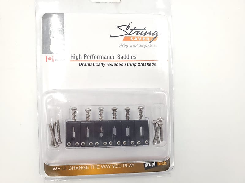 Graph Tech PS-8000-F0 String Saver Saddles for Strat & Tele - | Reverb