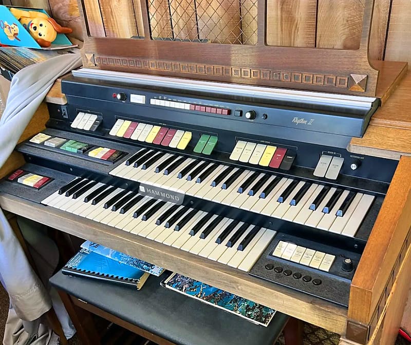 Hammond Rhythm II Electric Organ 70s - Wood | Reverb