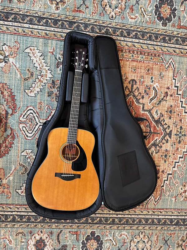 Yamaha FG3 red label Vintage Natural VN Yamaha Folk Guitar | Reverb