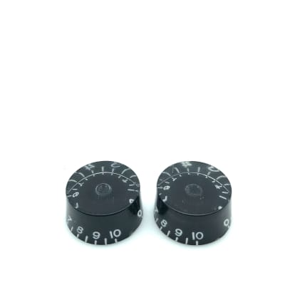 2 Les Paul Style Speed Knobs - Black | Reverb