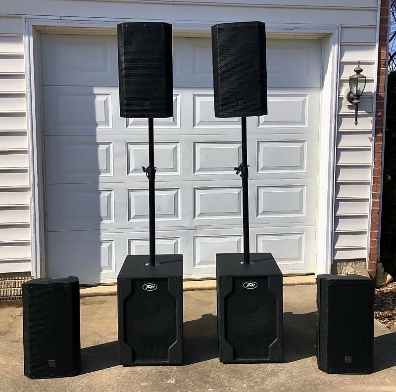 Electro Voice EV ZLX 12P speakers with Peavey PVXp 15 subs - | Reverb