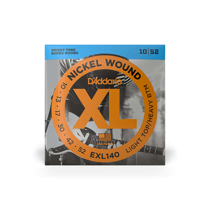 D'Addario EXL140 .010-.052 Nickel Wound Light Top/Heavy | Reverb