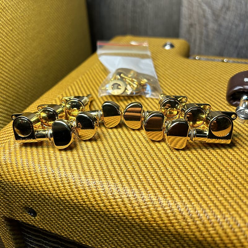 Grover Mini 3x3 GOLD Rotomatic Tuners set - 18:1 | Reverb