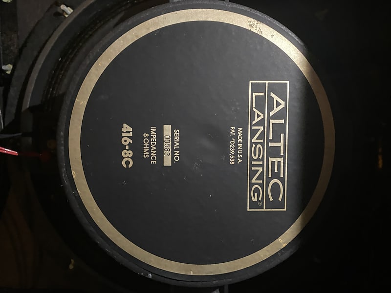 Pair of Altec Lansing 416-8C Vintage Hifi Woofers - 8 Ohms | Reverb