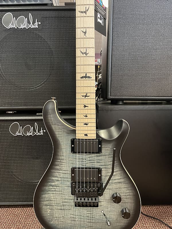 PRS DW CE 24 Floyd Rose - Faded Blue Smokeburst | Reverb