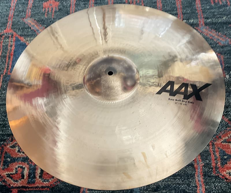Sabian 21" AAX Raw Bell Dry Ride Cymbal - Brilliant | Reverb
