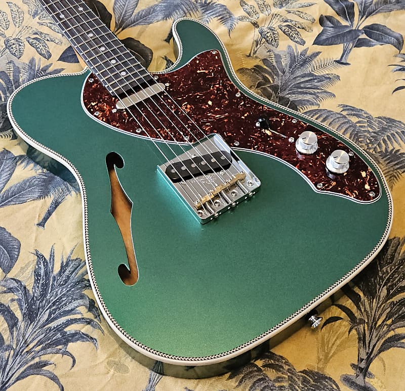 60s Thinline Telecaster, Metallic Green | Reverb UK