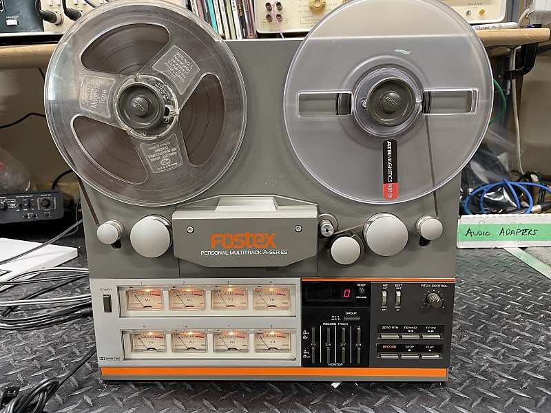 Fostex Model A-8 8 track 1/4" tape reel to reel multitrack | Reverb