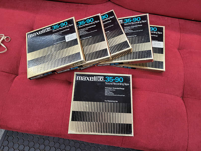 Maxell UD 35-90 7" Mastering Tape lot of 6 1980s | Reverb