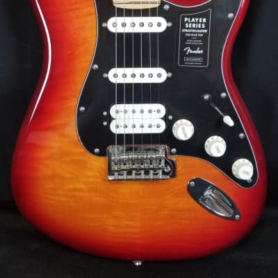 2023 Fender Player Stratocaster FSR HSS - Candy Red Burst | Reverb