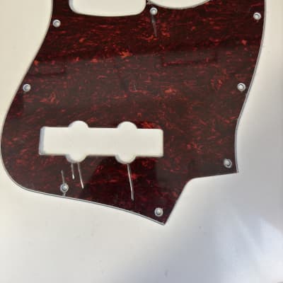 Jazz Bass Pickguard 4 ply Red Tortoise | Reverb