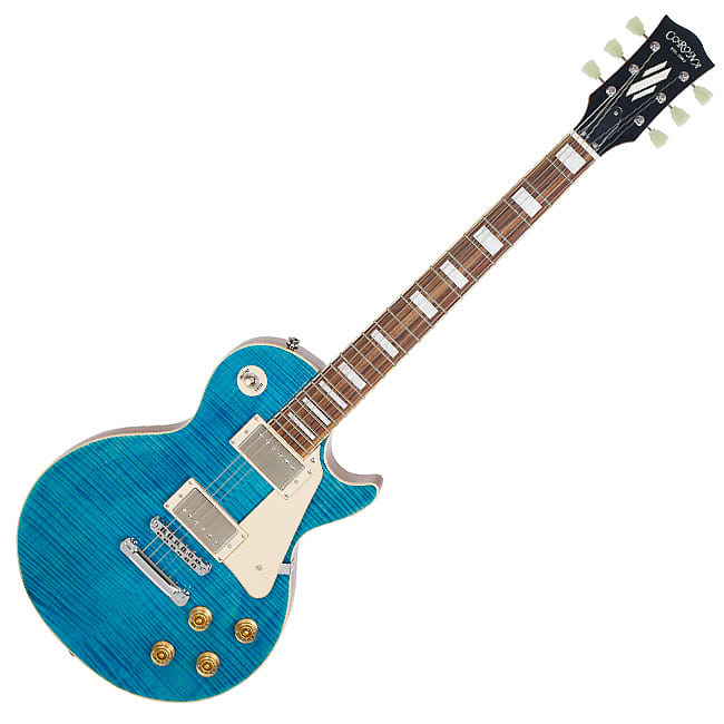 Corona CLP Premium Blue Ocean Single Cutaway HH Electric | Reverb