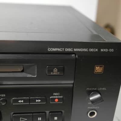 Sony MXD-D3 COMPACT DISC MINI DISC DECK 1999 - Black | Reverb