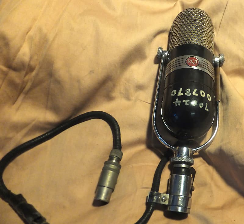 RCA 77-B ribbon microphone 1930s - black and chrome | Reverb