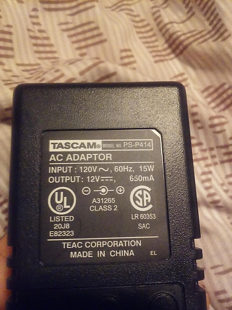 Tascam PS-P414 12v AC/DC adapter power supply | Reverb