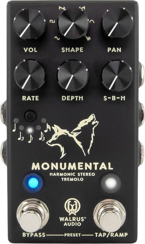 Walrus Audio Monumental Harmonic Stereo Tremolo Effects | Reverb