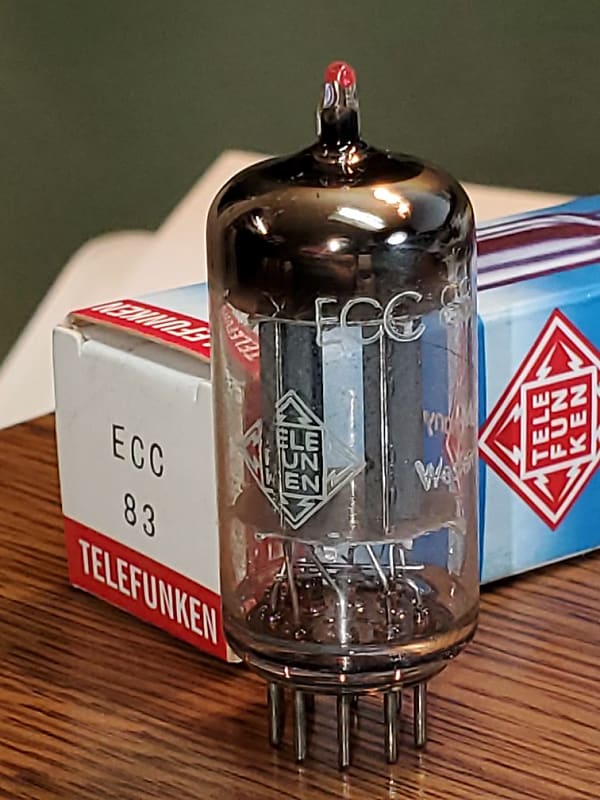 Telefunken 12AX7/ECC83 Red Tip/Tall Ribbed Plates | Reverb