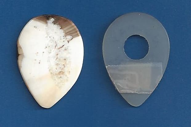 Handcrafted Ivory Guitar Pick - teardrop Moshay # 2 | Reverb
