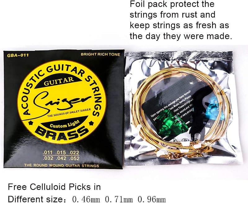 Acoustic Guitar Strings 5 sets 011 Smiger Free Shipping | Reverb UK