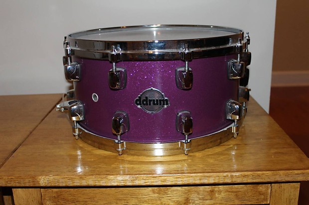 ddrum Custom Maple Snare Drum In Purple Sparkle | Reverb