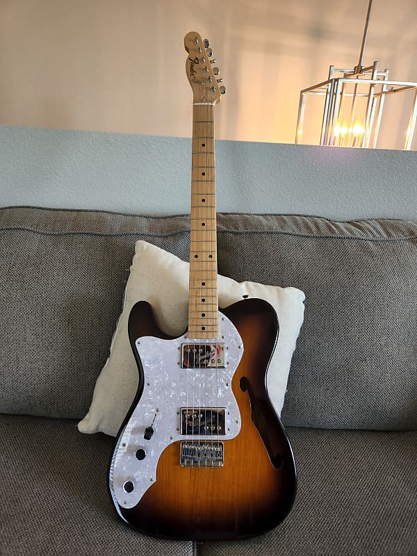 Fender Thinline Telecaster 2017 Sunburst (Left-Handed) | Reverb