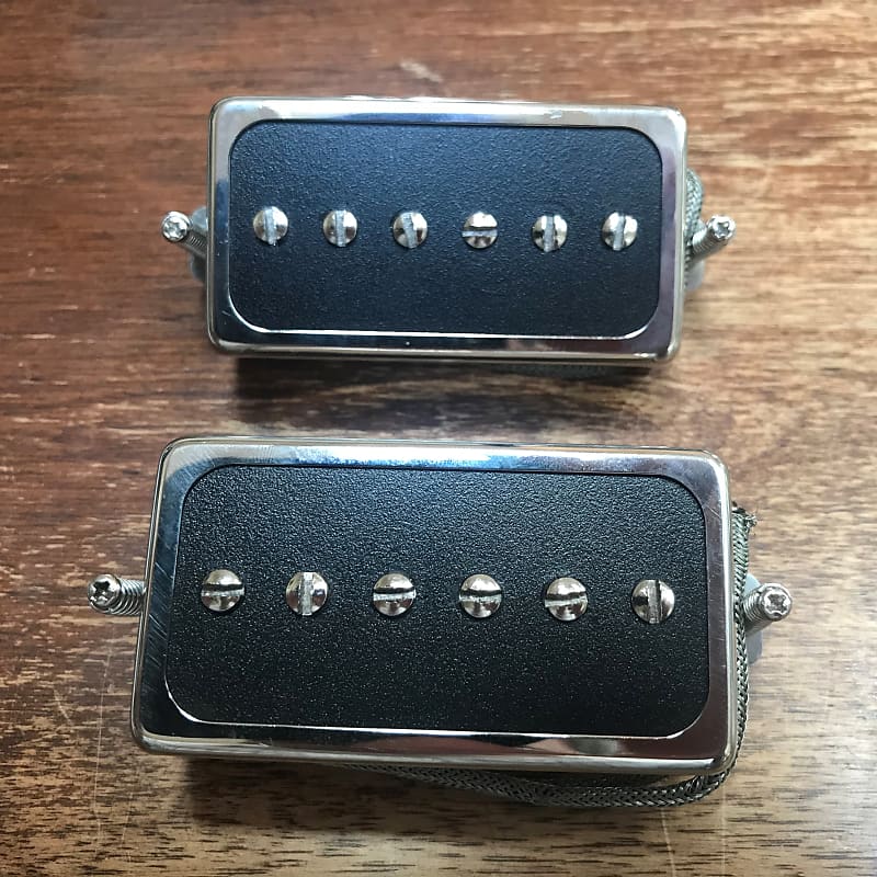 BG Pups Pure 90 P90 Pickups Chrome / Black | Reverb