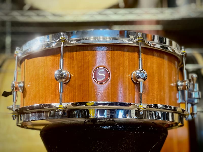 Sugar Percussion - 14x6 Cherry Snare Drum - Satin Natural | Reverb UK