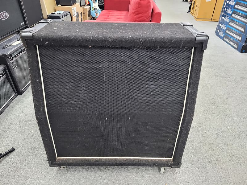 Crate GS-412SS 4x12 Slant Cab with Casters - Black | Reverb