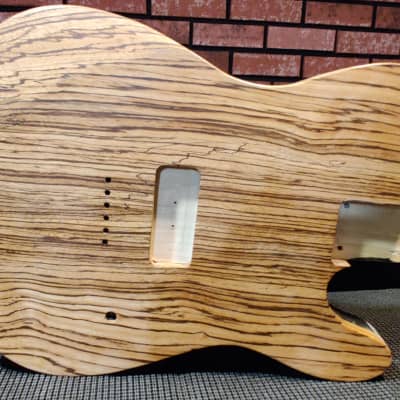Used Guitar Body Tele Style - Swamp Ash w/Zebrawood Top | Reverb
