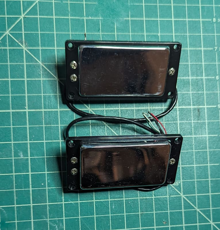 Carvin S22 humbucker pickups with coil split (chrome) | Reverb