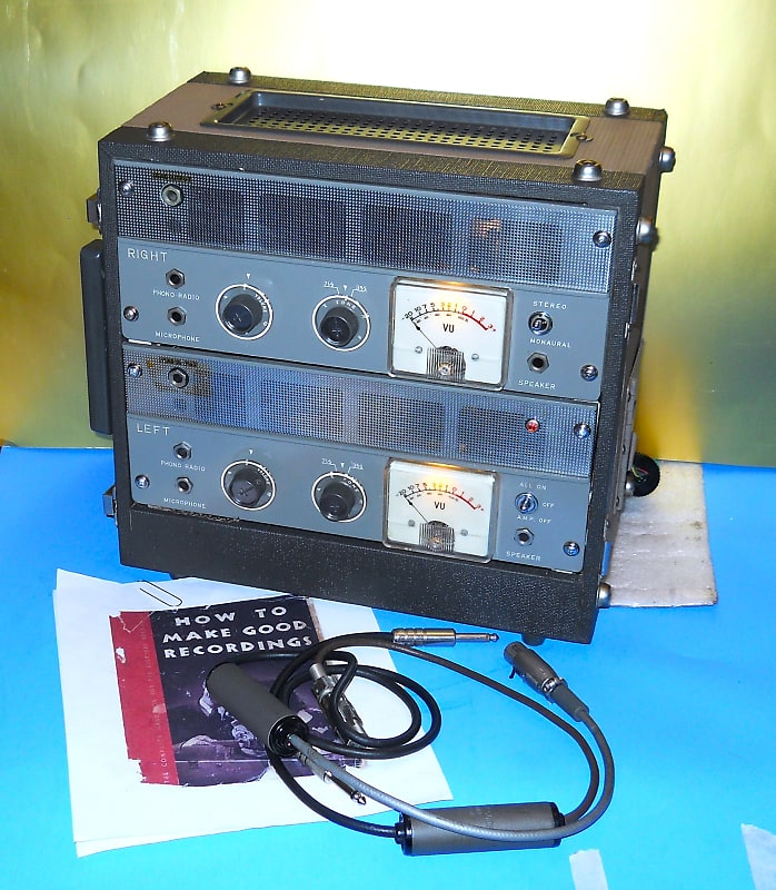 New ! AKAI 2 M-7 Matched Stereo Pair Tube Mic Preamps Full | Reverb