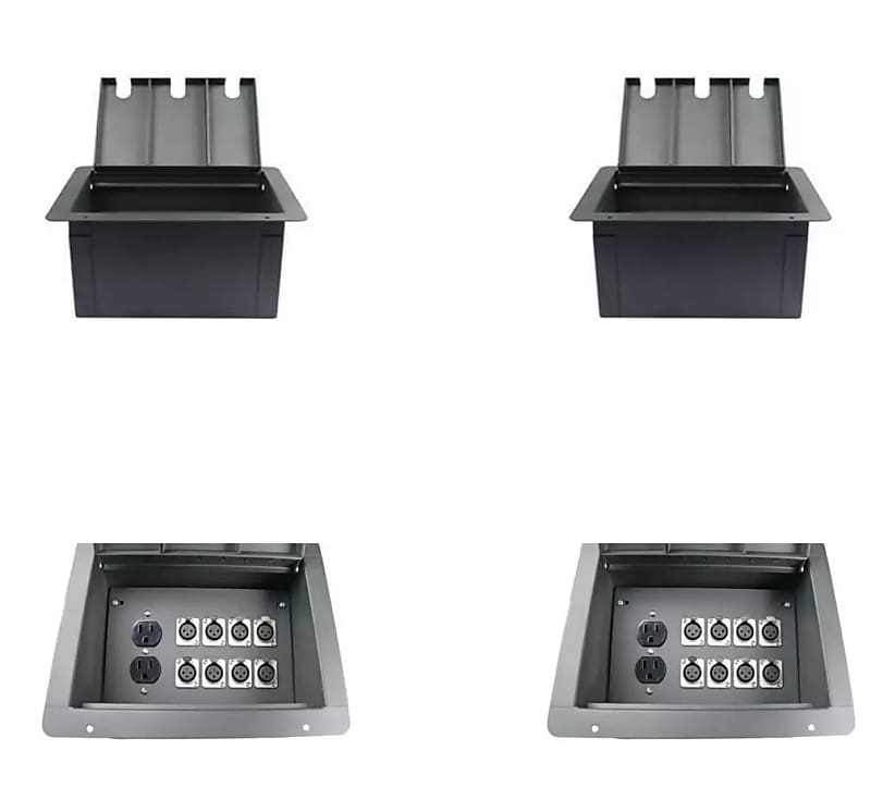 2 Elite Core install Recessed Stage Floor Box 8 Female XLR | Reverb