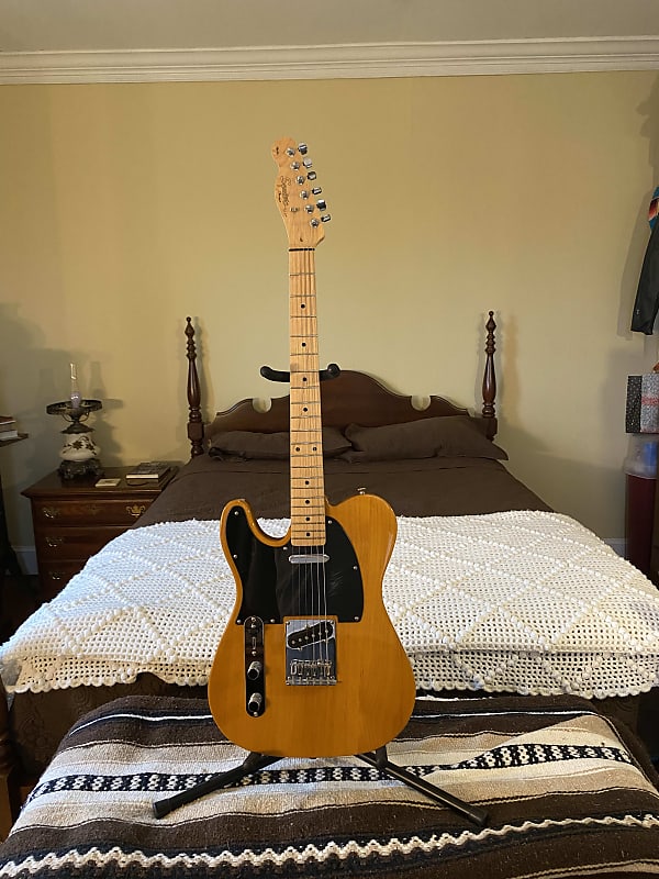 Squier Affinity Series Telecaster - Left Handed Butterscotch | Reverb