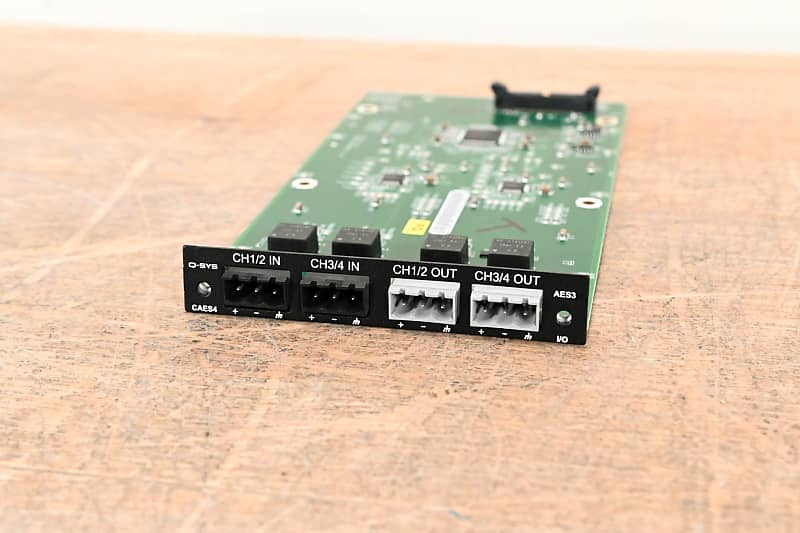 QSC CAES4 Q-SYS AES-3 Digital Input/Output Card | Reverb Australia