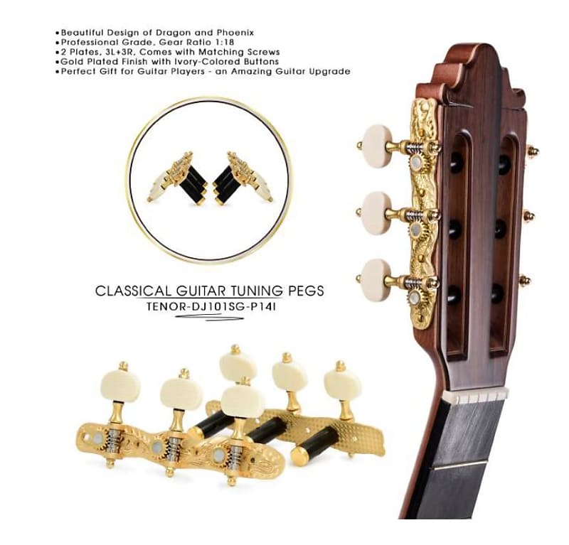 Classical & Flamenco Guitar Machines heads, Tuners, Pegs | Reverb
