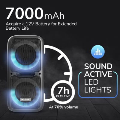 Dolphin SP-2120RBT arty Speakers - Portable & Rechargeable | Reverb